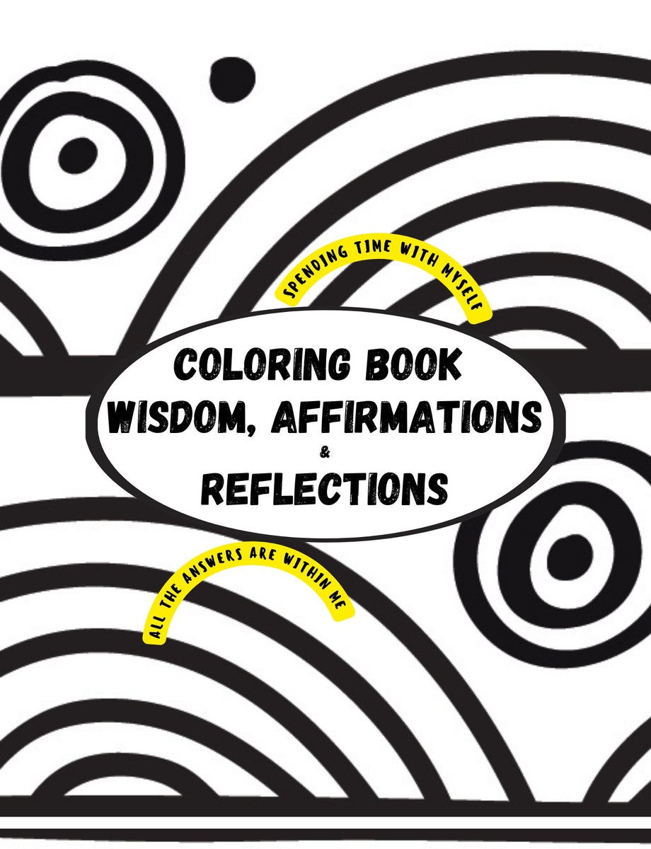 "I AM" Daily Coloring Book with Affirmations and Self-reflections ...